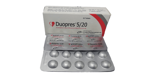 Bizoran 5 mg+20 mg - বাইজোরান ৫ মি.গ্রা.+২০ মি.গ্রা. ট্যাবলেট | MedEasy