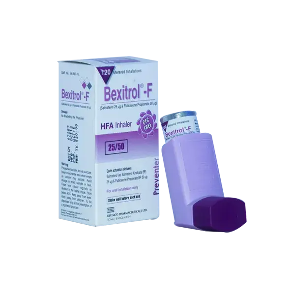 Bexitrol F (25 mcg+50 mcg)/puff Inhaler - বেক্সিট্রল এফ ইনহেলার | MedEasy