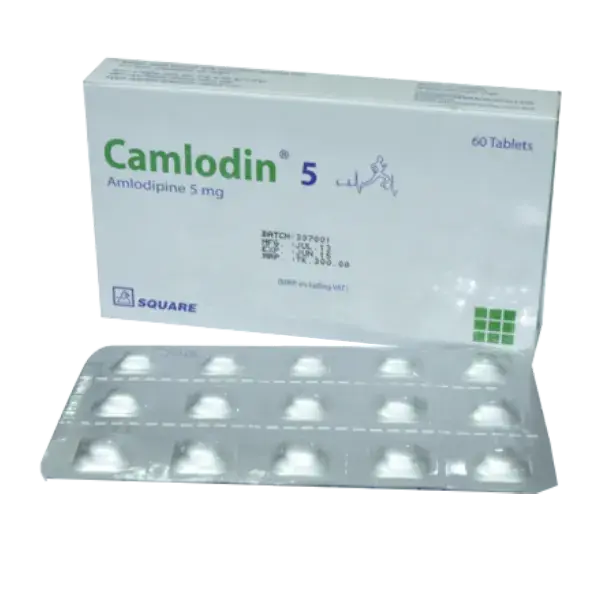 Camlodin 5 mg Tablet - ক্যামলোডিন ৫ মি.গ্রা. ট্যাবলেট | MedEasy