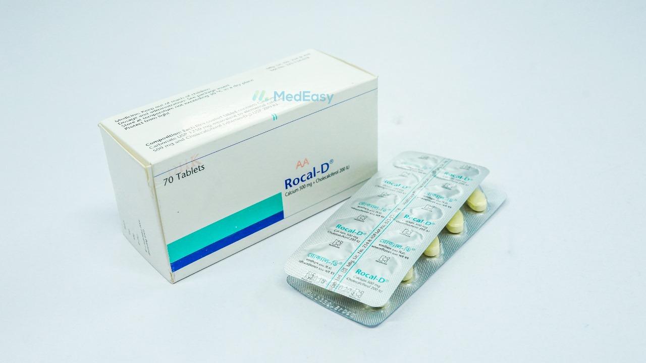 Rocal D 500 mg+200 mg Tablet - রোক্যাল ডি ট্যাবলেট | MedEasy