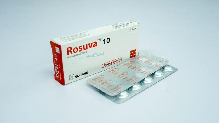 Rosuva 10 mg - রসুভা ১০ মি.গ্রা. ট্যাবলেট | MedEasy