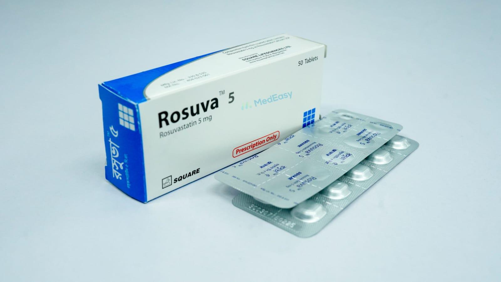 Rosuva 5 mg - রসুভা ৫ মি.গ্রা. ট্যাবলেট | MedEasy