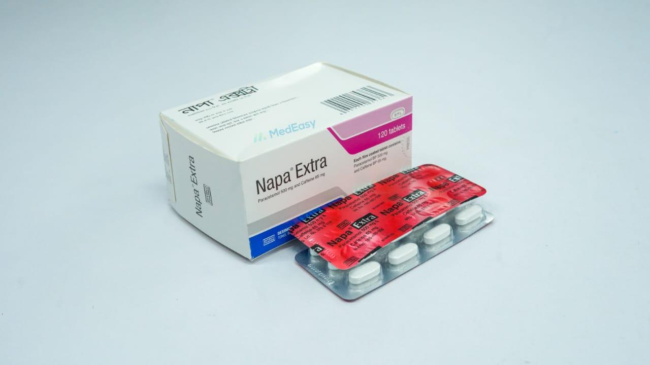 Napa Extra Tablet (500 mg+65 mg - 12pcs) - নাপা এক্সট্রা ট্যাবলেট | MedEasy