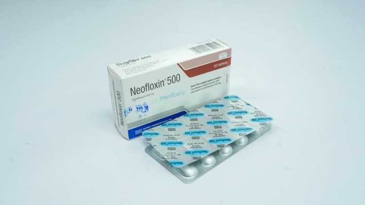 Neofloxin 500 mg Tablet - নিওফ্লক্সিন ৫০০ মি.গ্রা. ট্যাবলেট | MedEasy