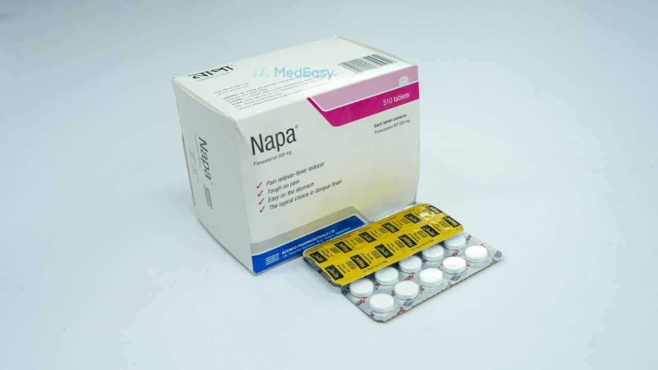 Napa 500 mg Tablet - নাপা ৫০০ মি.গ্রা. ট্যাবলেট | MedEasy