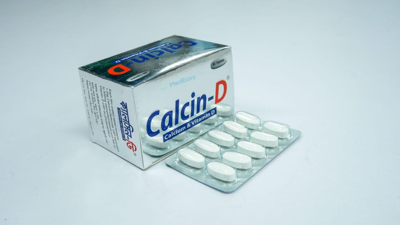 Calcin D 500 mg+200 IU Tablet - ক্যালসিন-ডি ট্যাবলেট | MedEasy