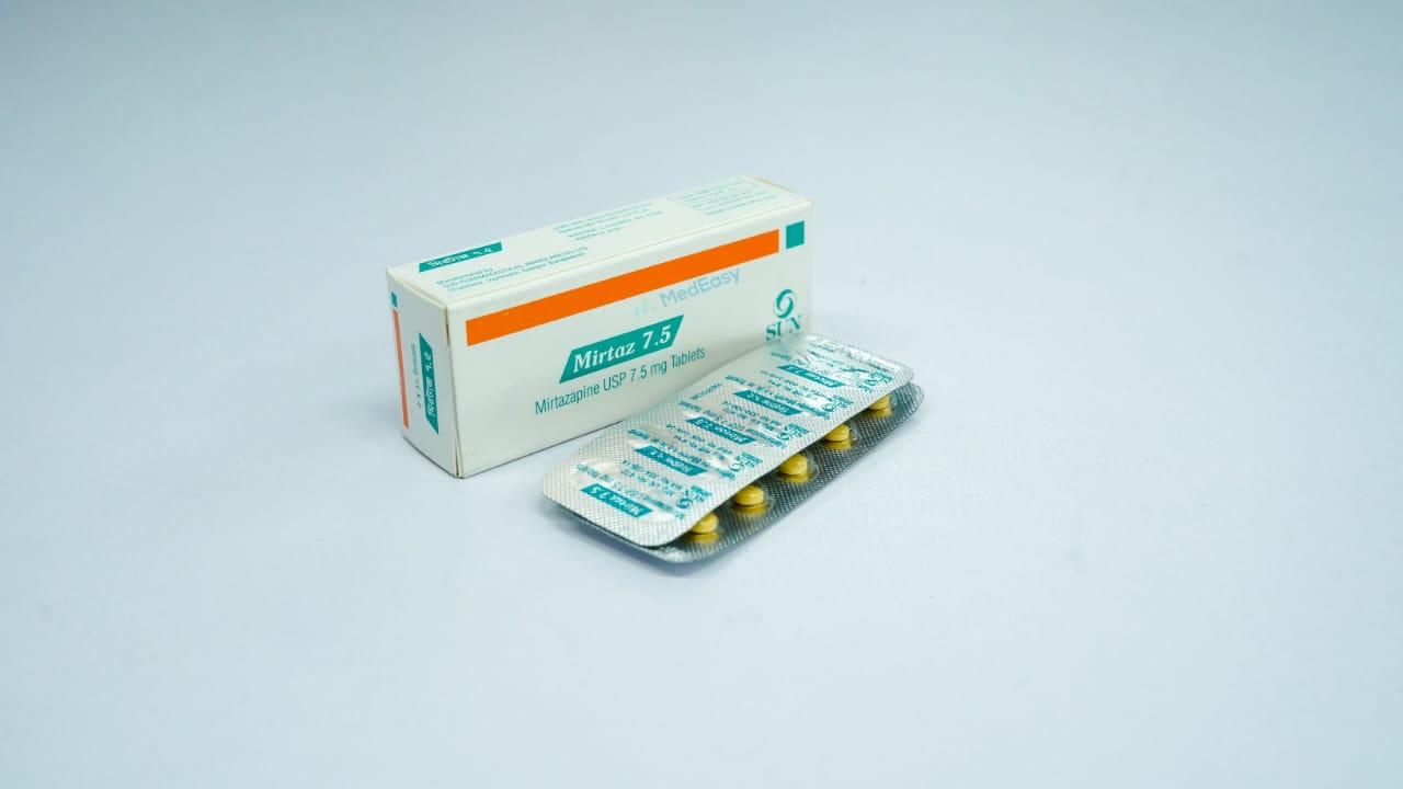 Mirtaz 7.5 mg - মিরটাজ ৭.৫ মি.গ্রা. ট্যাবলেট | MedEasy