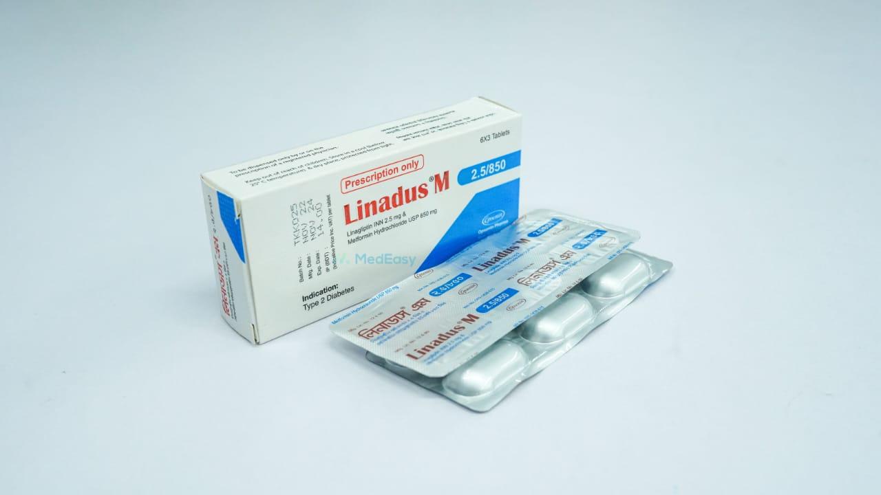 Linadus M 2.5 mg+850 mg | MedEasy