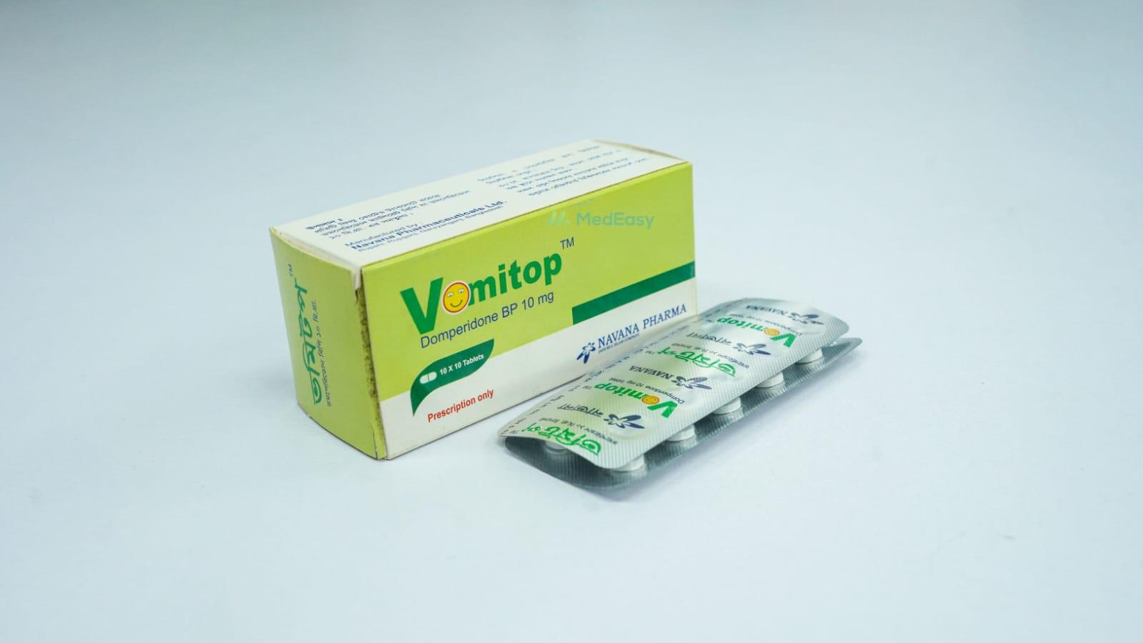 Vomitop 10 mg - ভমিটপ ১০ মি.গ্রা. ট্যাবলেট | MedEasy