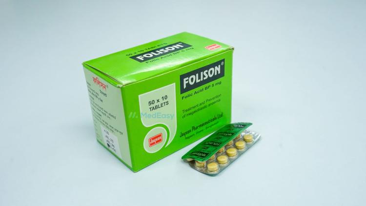 Folison 5 mg - ফলিসন ৫ মি.গ্রা. ট্যাবলেট | MedEasy