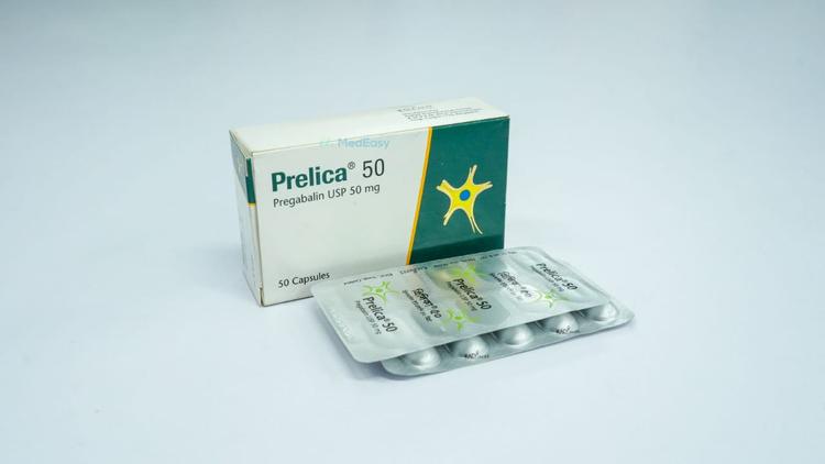 Prelica 50 mg - প্রিলিকা ৫০ মি.গ্রা. ক্যাপসুল | MedEasy