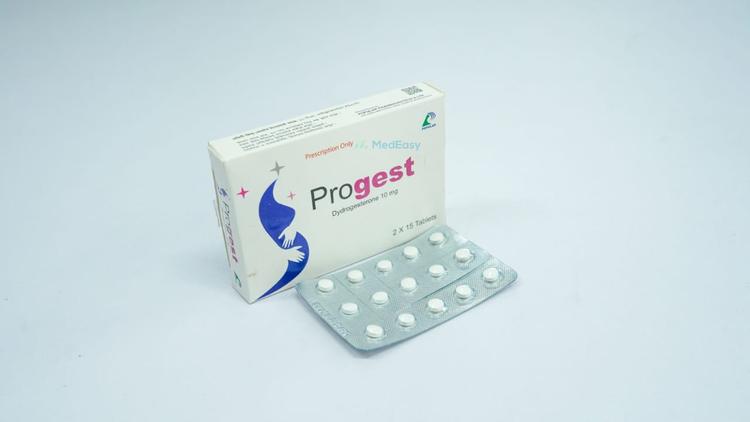 Progest 10 mg - প্রোজেস্ট ১০ মি.গ্রা. ট্যাবলেট | MedEasy