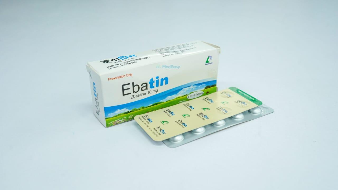 Ebatin 10 mg - ইবাটিন ১০ মি.গ্রা. ট্যাবলেট | MedEasy