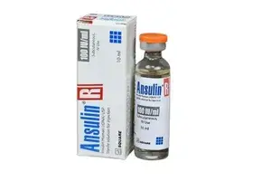 Ansulin R Vial 100 IU/ml Injection - এ্যানসুলিন আর ১০০ আই ইউ/মি.লি ...
