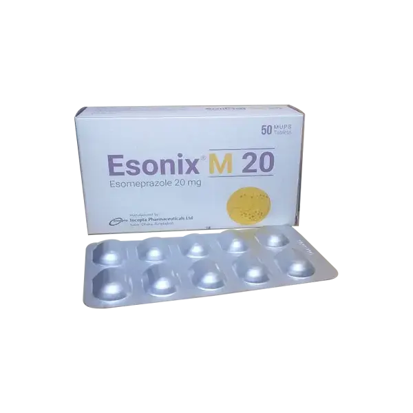 Esonix M 20 mg Tablet - ইসোনিক্স এম ট্যাবলেট | MedEasy