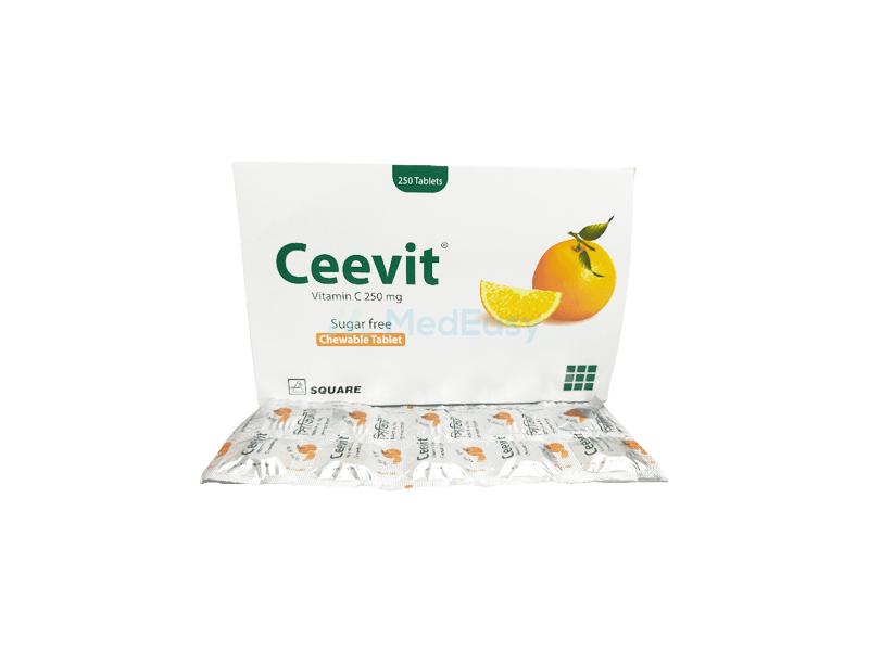 Ceevit 250 mg Chewable Tablet - সিভিট ২৫০ মি.গ্রা. ট্যাবলেট | MedEasy